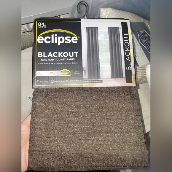Eclipse | Accents | Eclipse Espresso 84x42 Blackout Window Curtain ...